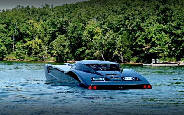Corvette Boat - love for car transcends terrain, into the water