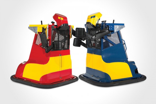 The Bionic Bopper Cars - bumper cars that throw punches