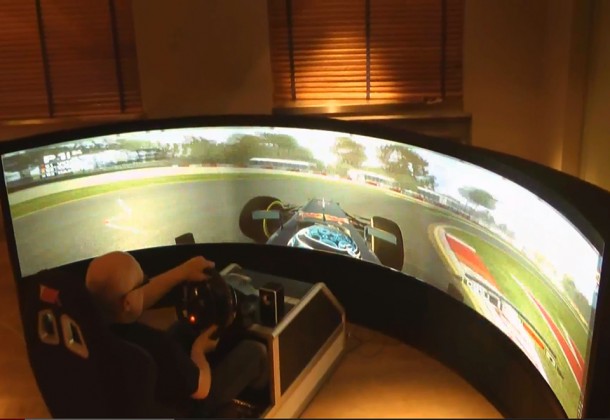 Benny Drive 175-Degree Display Racing Simulator