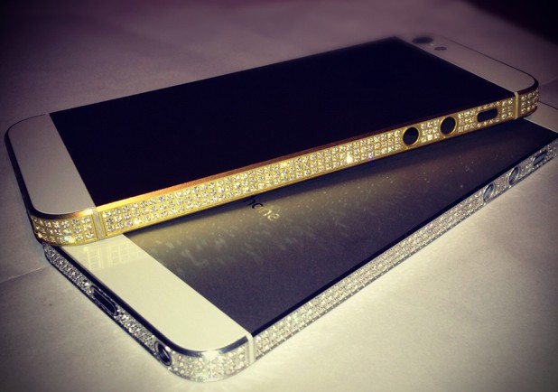 Diamond & Gold iPhone 5 by Amosu