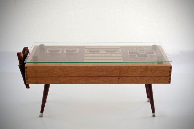Wooden Nintendo NES Controller Coffee Table - mikeshouts