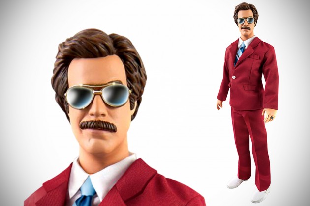 13" Talking Anchorman Ron Burgundy Action Figure