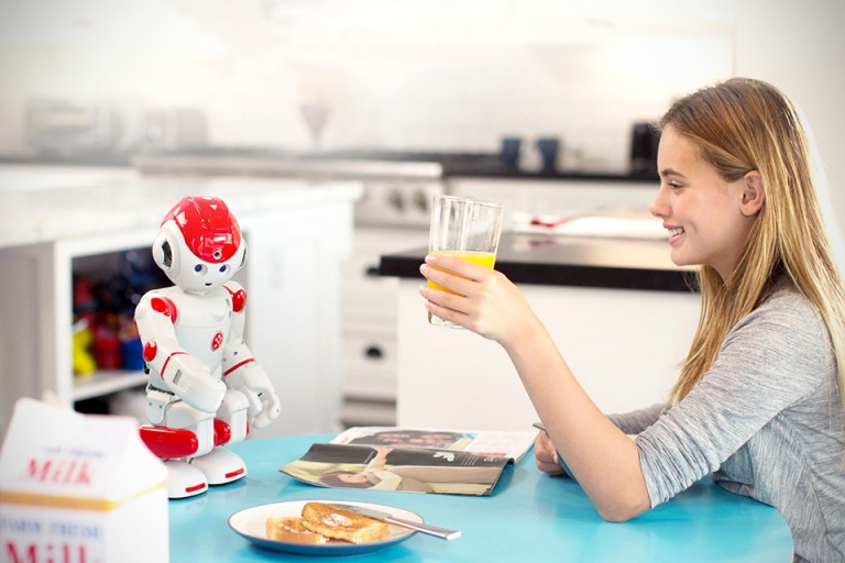 Alpha 2 Is A Humanoid Robot With Social Interaction Capability And It ...