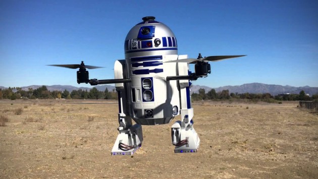 Aerial Imaging Dudes Marries R2-D2 With A DJI Drone, Makes It Fly With ...