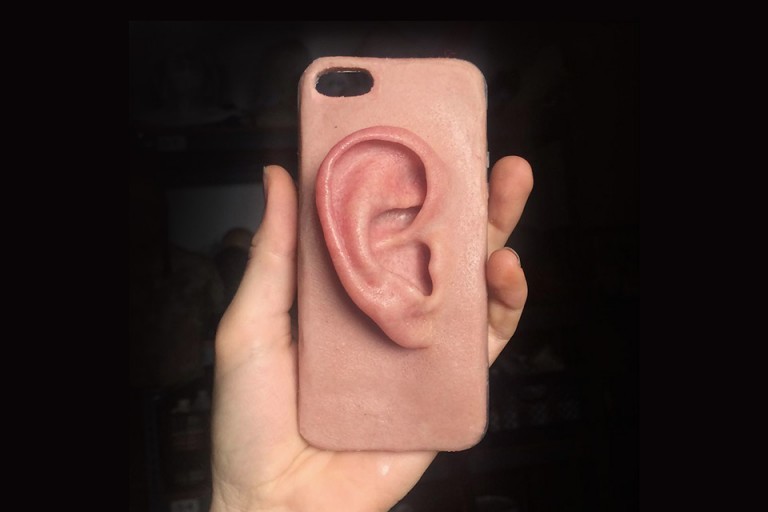 Artist Is Making Mobile Phone Cases With Hyperrealistic Ear Stuck On It