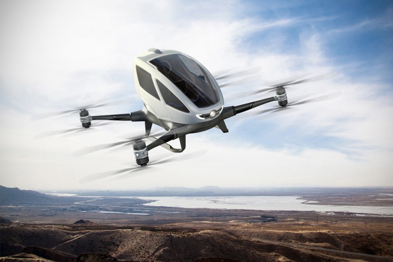 Ehang’s Autonomous Aerial Vehicle Aims To Help You Bypass Traffic Jams