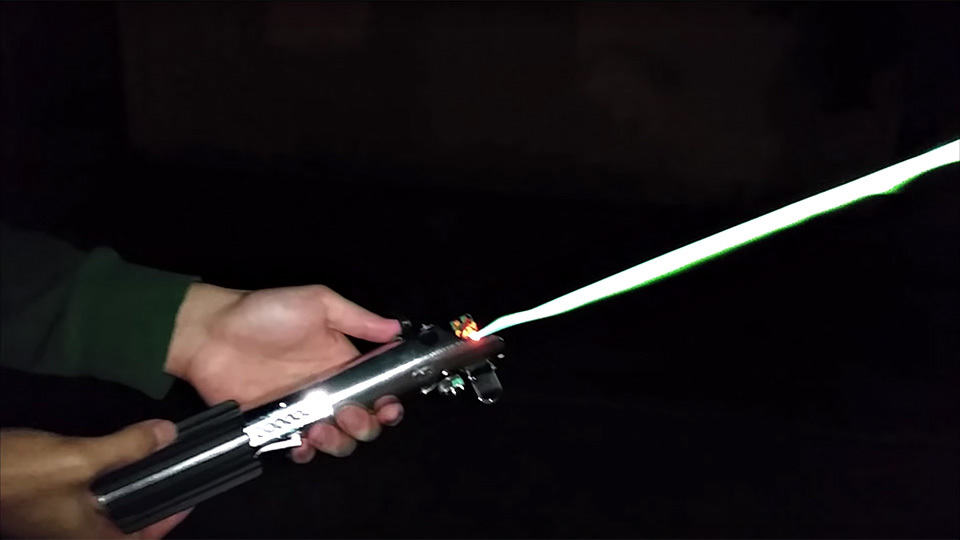 He Who Is Worthy Is Back, Now With A Real Working Lightsaber