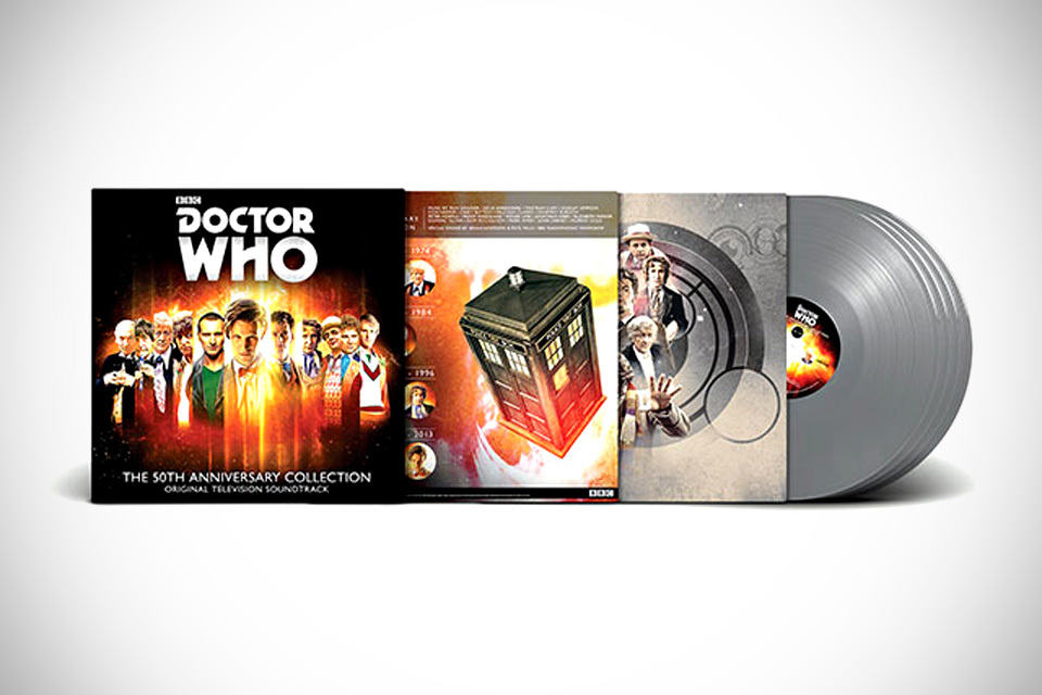 50 Years Of Doctor Who Music Packed Into A Set Of Metallic Silver Vinyl