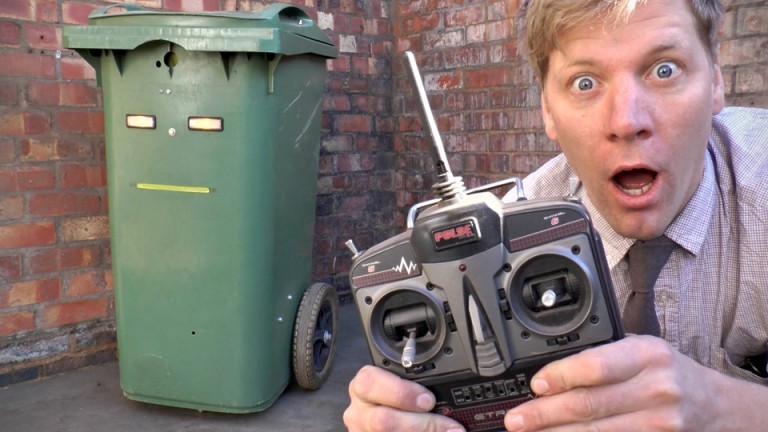 RC Wheelie Bin AKA Trash Can Lets You Remotely Wheel It Out To The ...