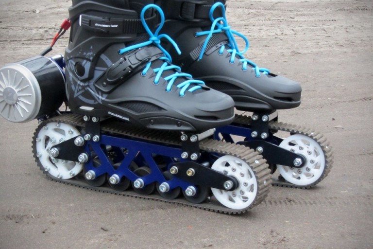 Polish Man Creates Motorized Rollerblades With Off-Road Capability