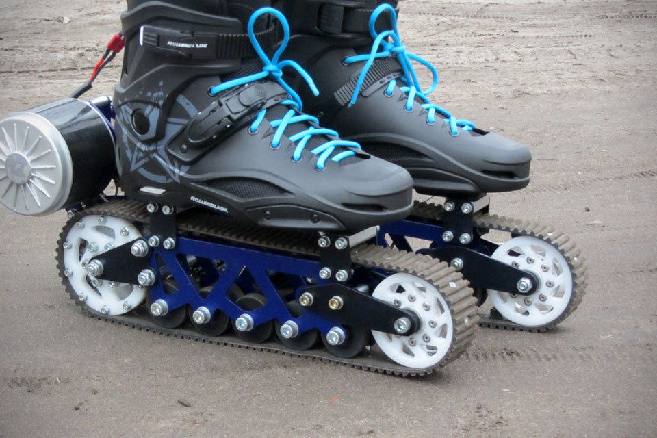 Polish Man Creates Motorized Rollerblades With Off-Road Capability