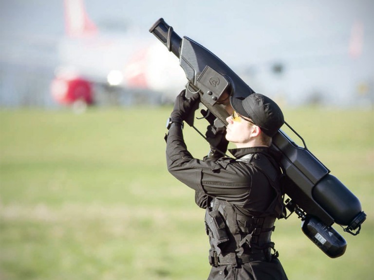 Advanced Bazooka-like Weapon Fires A Net To Take Down Errand Drones
