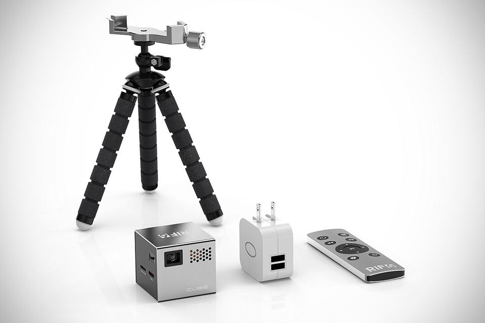 The Cube Mobile Projector Is 2-inch Tiny But Puts Out 120-inch Projection