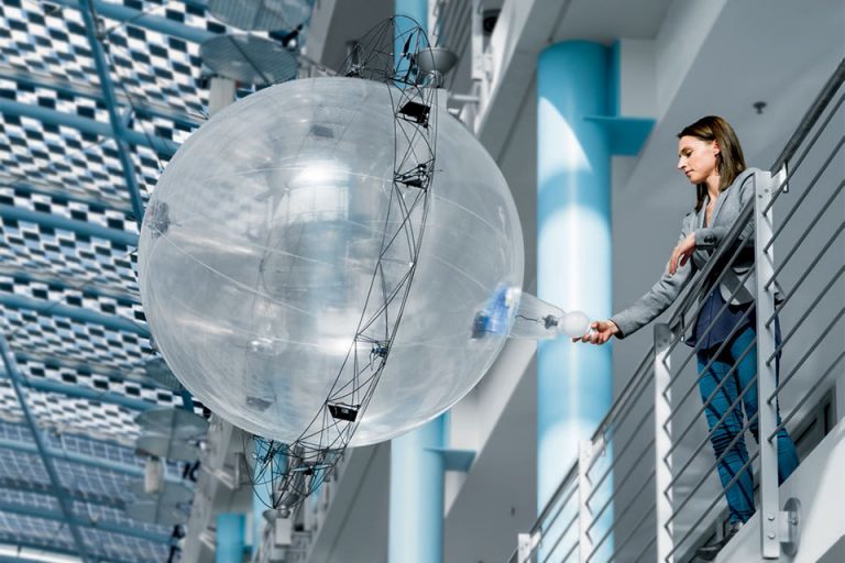 Free Motion Handling Autonomous Flying Gripper Ball - The Future Is Here