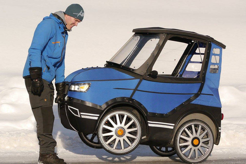 4-wheel Power-assist Electric Bicycle Looks Like A Real Life Car ...