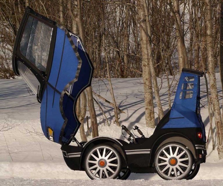 4-wheel Power-assist Electric Bicycle Looks Like A Real Life Car ...