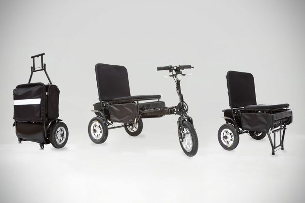 eFOLDi: Mobility Scooter Reinvented To Double As a Chair And a Suitcase