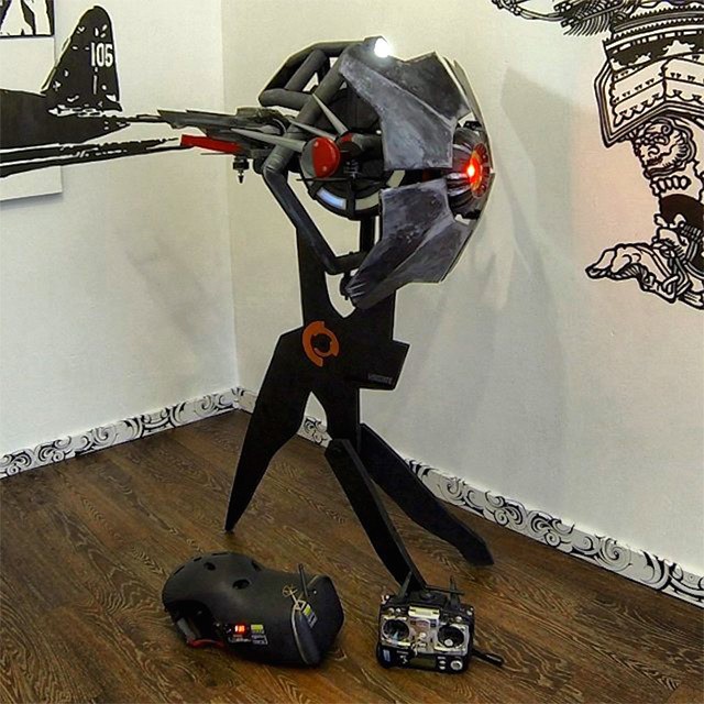 Real Life, Flying Half-life City Scanner Drone Is As Eerie As It Is Cool