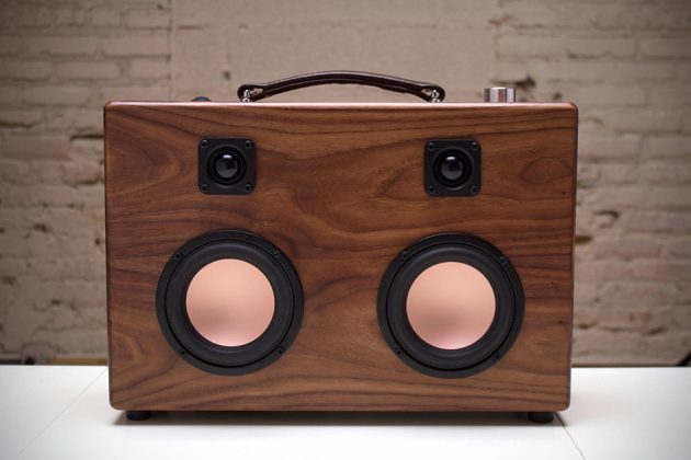 Modern Walnut Boombox: MCM Style And Sensibility Sure Looks Fantastic