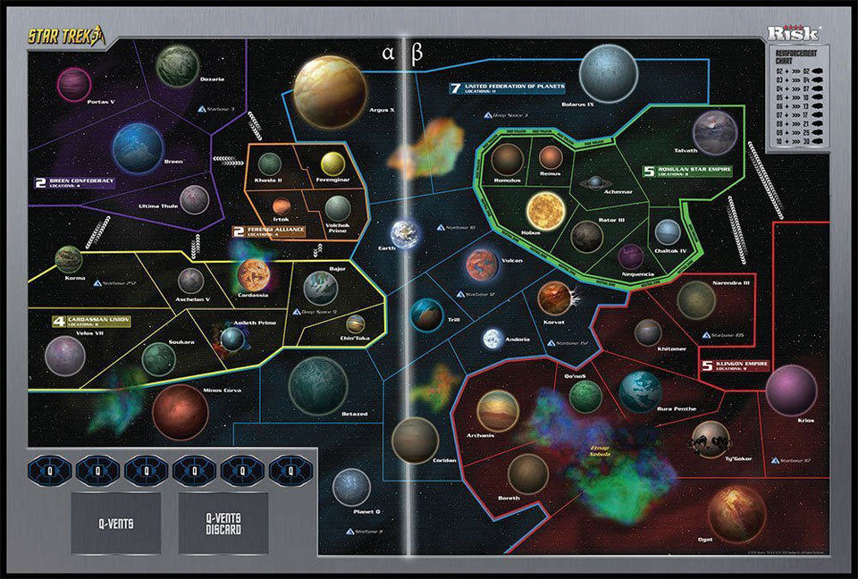 Star Trek Risk 50th Anniversary Edition Lets The Captains Vie For The ...