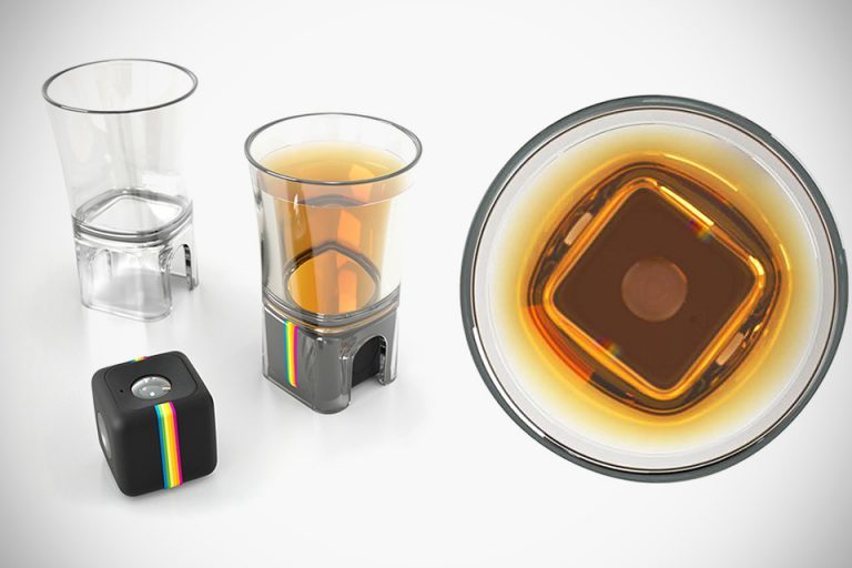Shot Glass Camera Mount - Captures Bottoms Up POV With Polaroid Cube